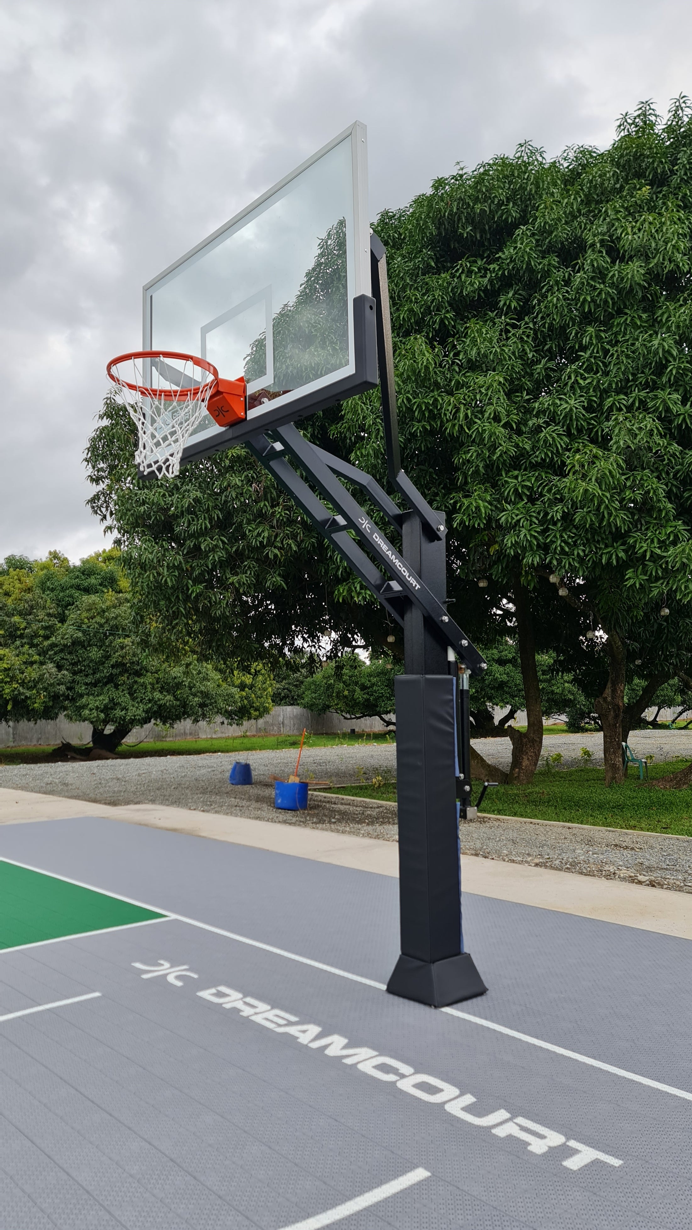 Adjustable Height Floor Mounted Hoop System – Dreamcourt