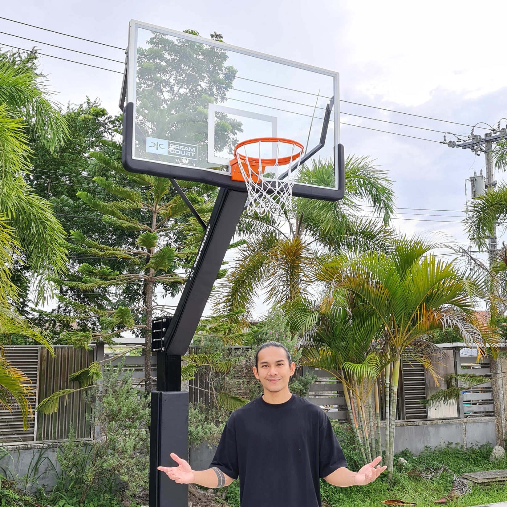 Fixed Height Floor Mounted Hoop System – Dreamcourt